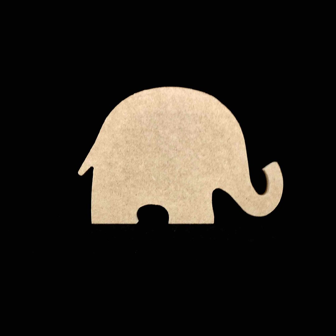 Elephant Wood Shape, Elephant Cutouts, Elephant Craft Shape, DIY Crafts ...