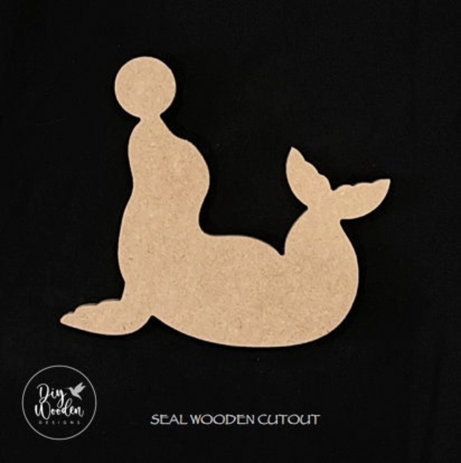 Seal Wood Cutout Seal Craft Shape Seal Wooden Shape - Etsy