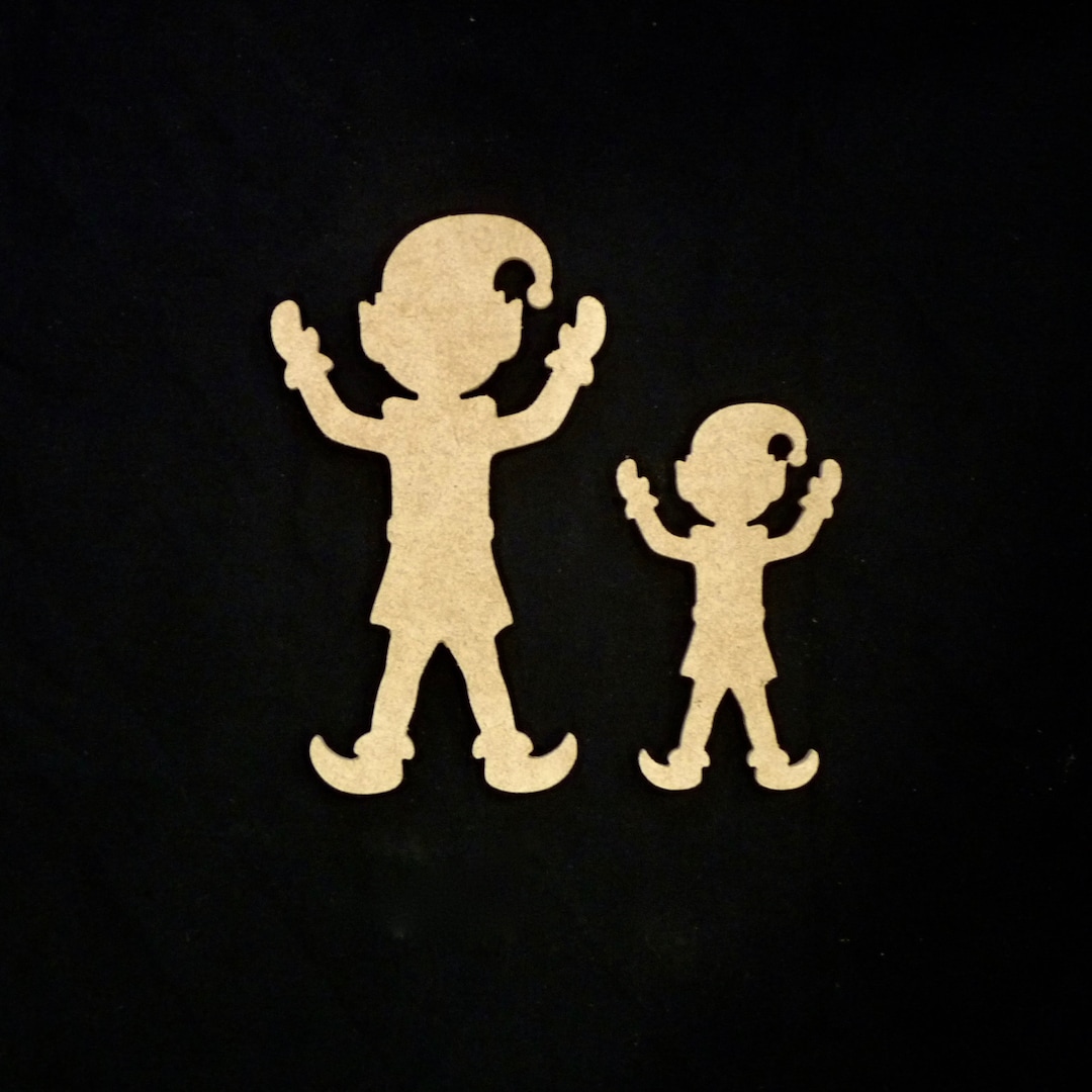 Elf Wooden Cutout, Christmas Elf Cutouts, Christmas Crafts, Elf Craft ...