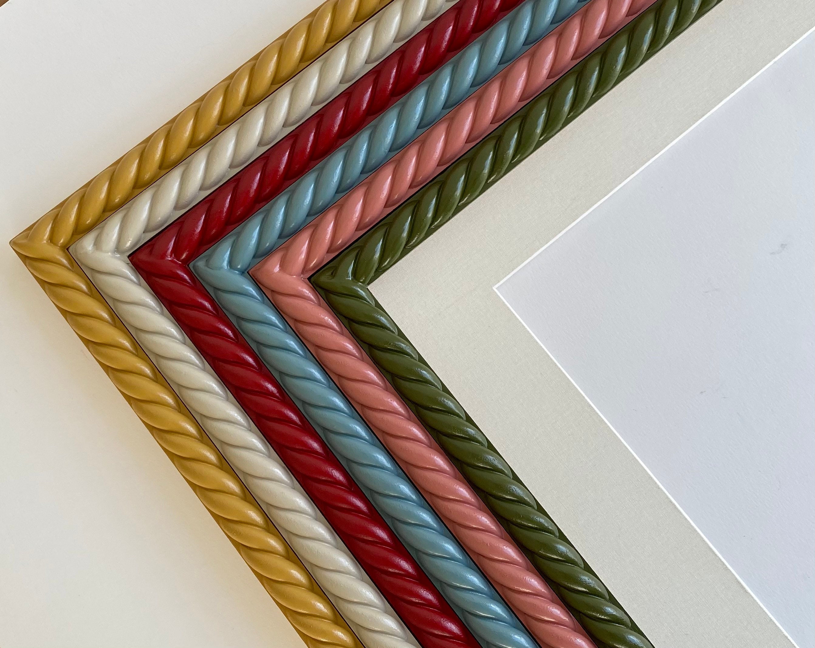 Beautiful Hand Painted Lacquered Rope Twist Picture Frames. - Etsy