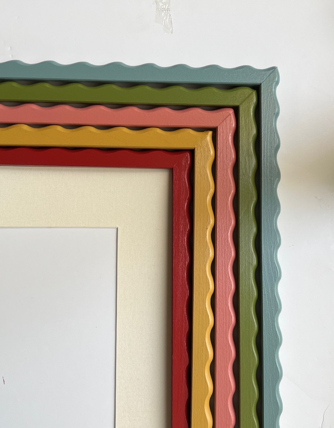 Beautiful Hand Painted Lacquered Wiggle Picture Frames. Any - Etsy
