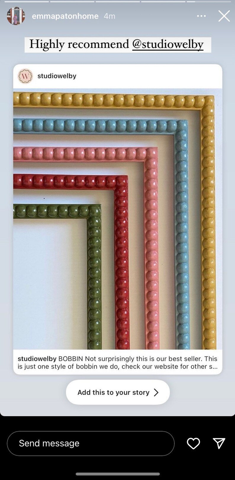 Beautiful Hand Painted Lacquered Bobbin Picture Frames. Any - Etsy