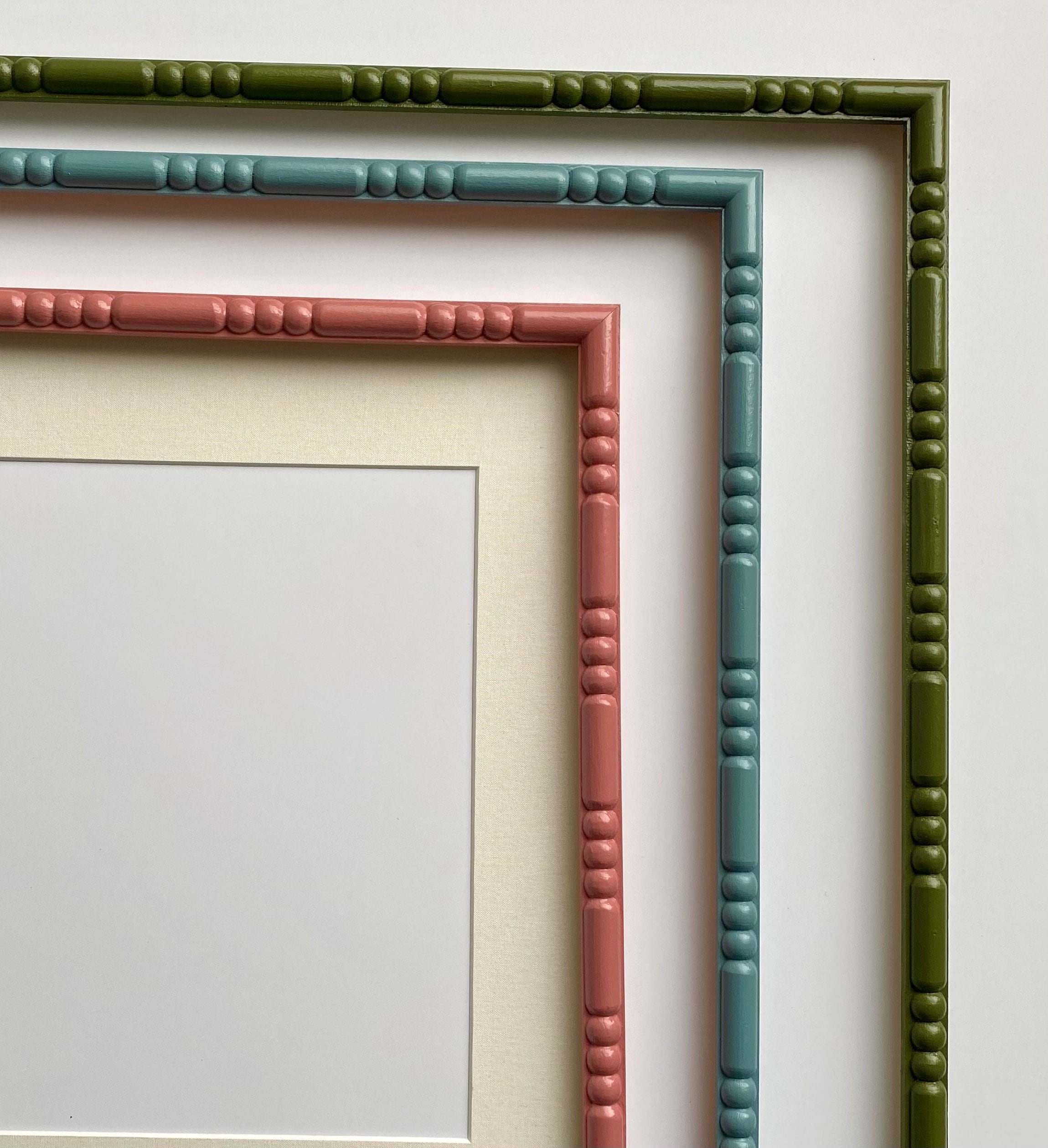 Beautiful Hand Painted Lacquered Bead & Bobbin Picture Frames. - Etsy