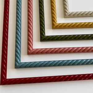 Beautiful Hand Painted Lacquered Rope Twist Picture Frames. Any Colour ...