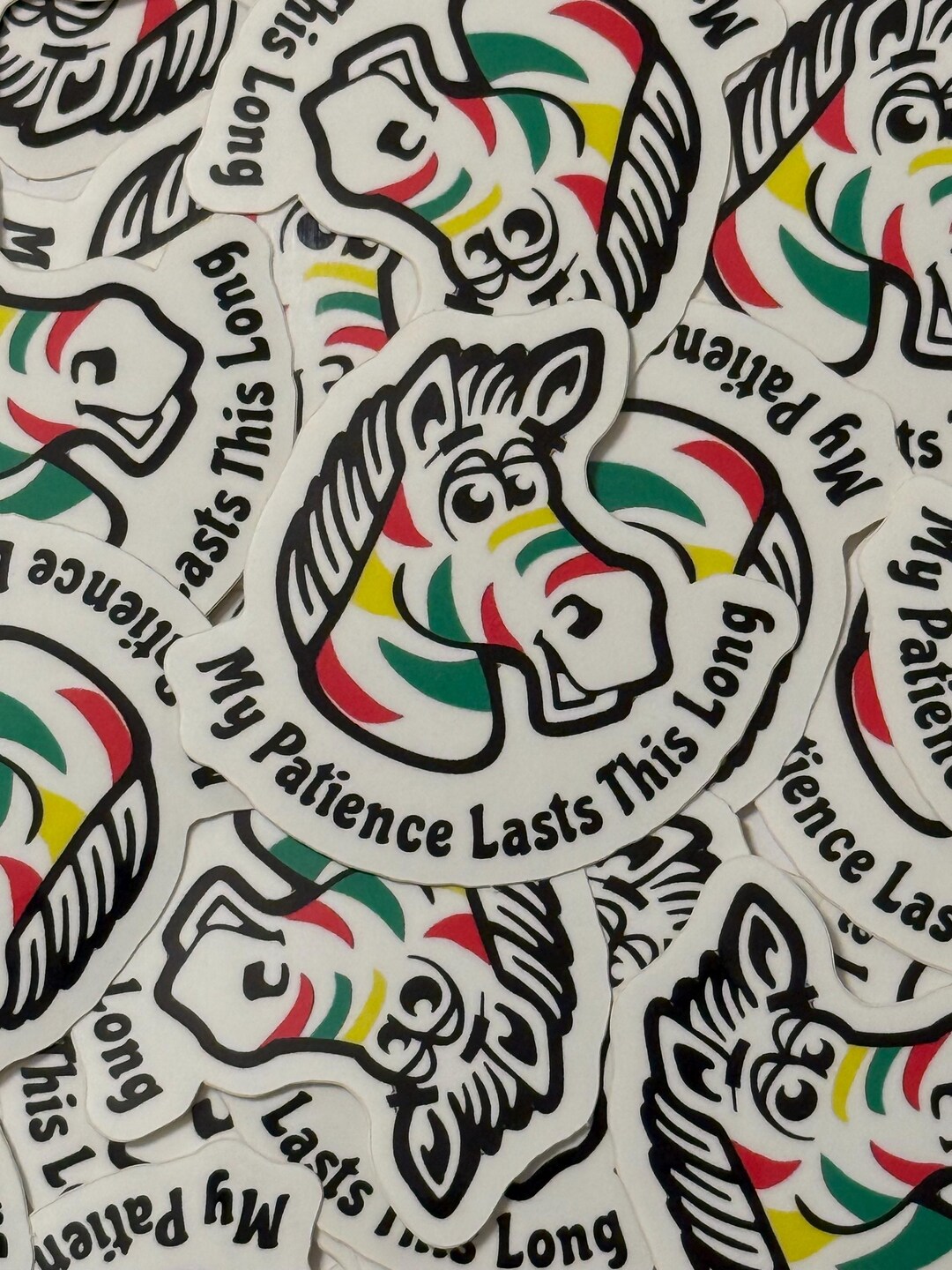 My Patience Lasts This Long - Sticker - Etsy