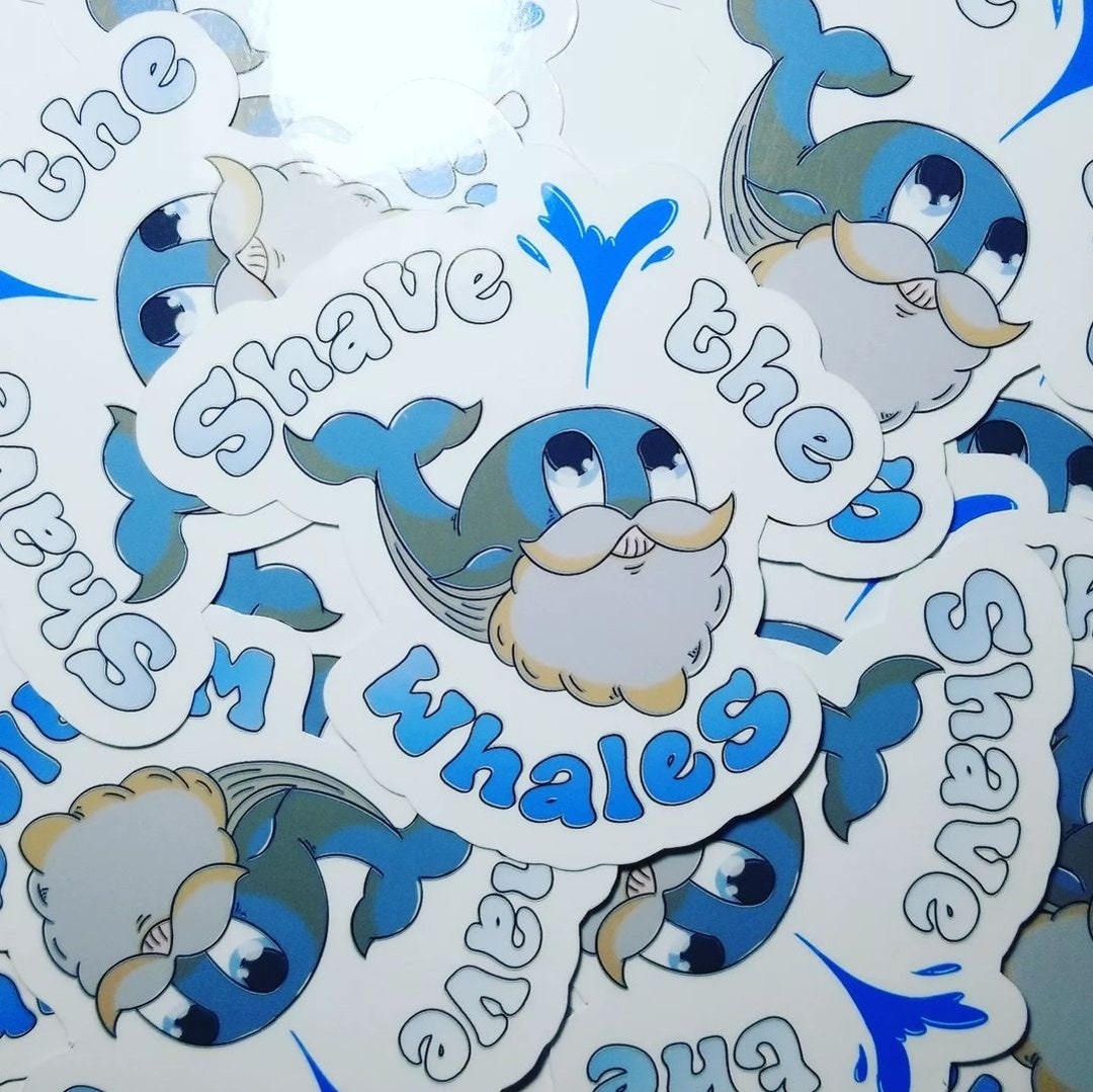 Shave the Whales Sticker - Etsy