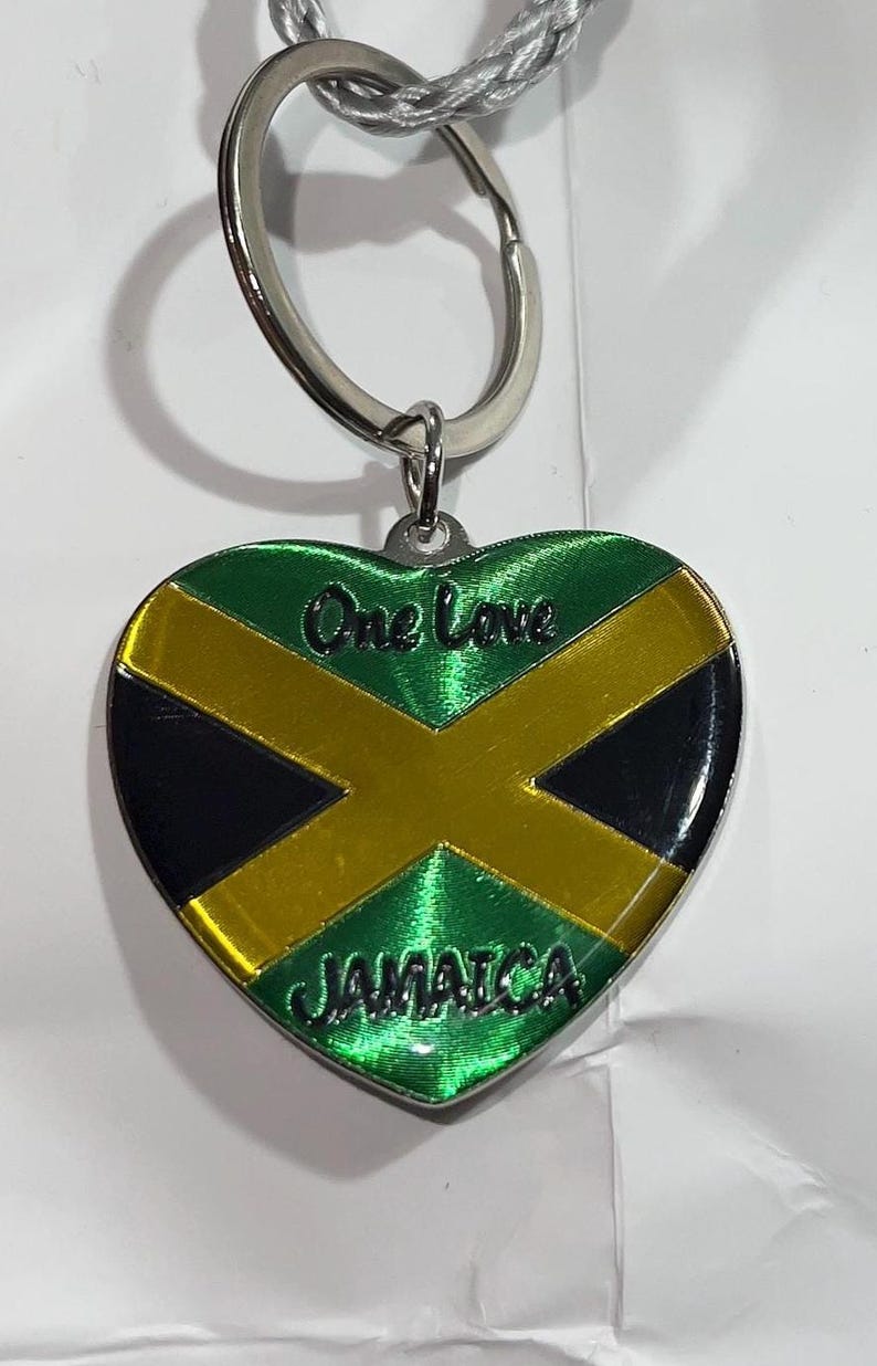 Jamaican Keychain: Crafted Jamaica Keyring - Etsy