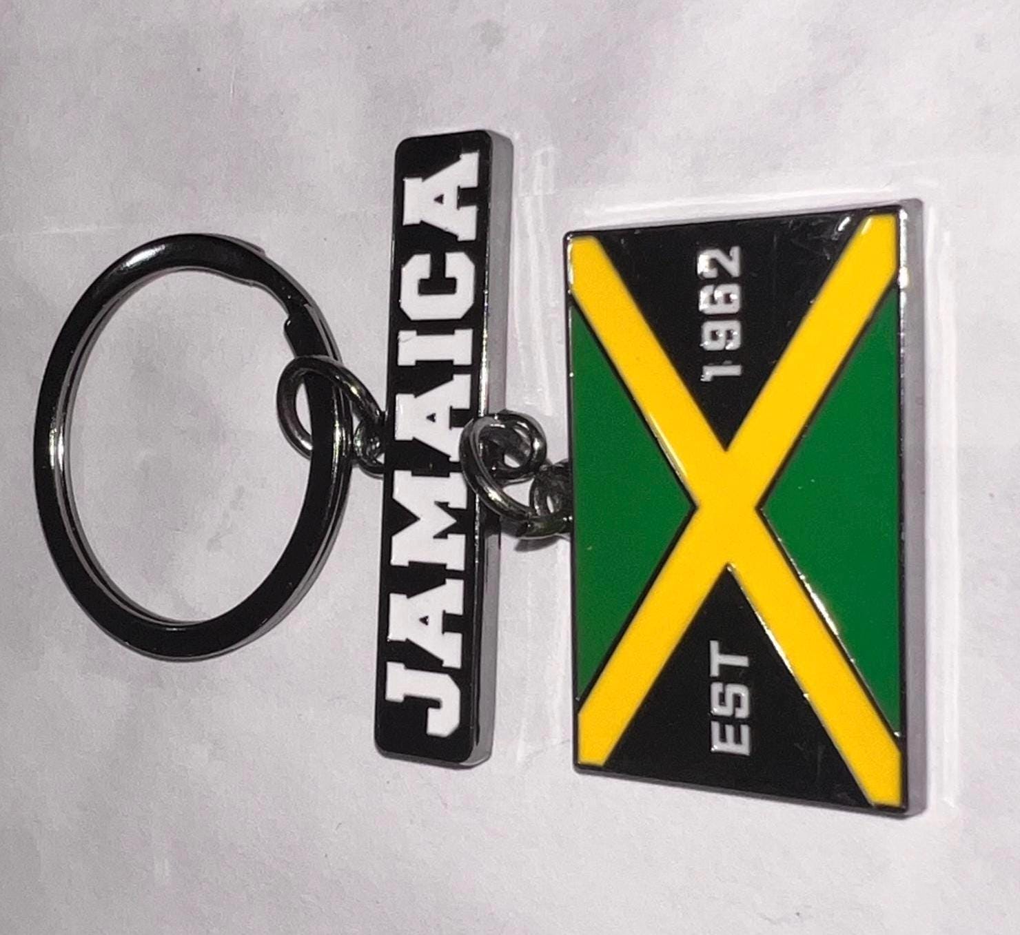 Jamaican Keychain: Crafted Jamaica Keyring - Etsy