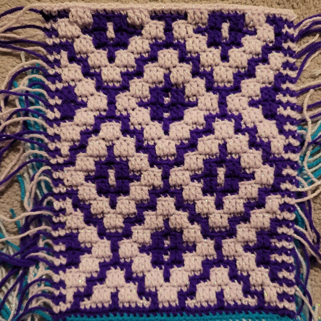 Dotty for Diamonds Part 2 Overlay Mosaic Crochet Chart and Written ...