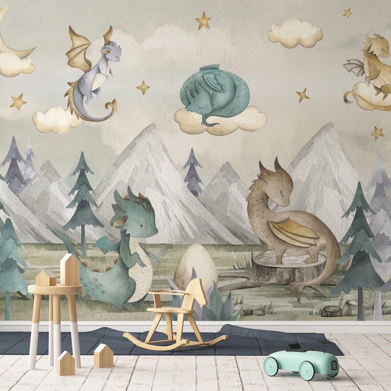 Dragon Wallpaper Murals - Etsy