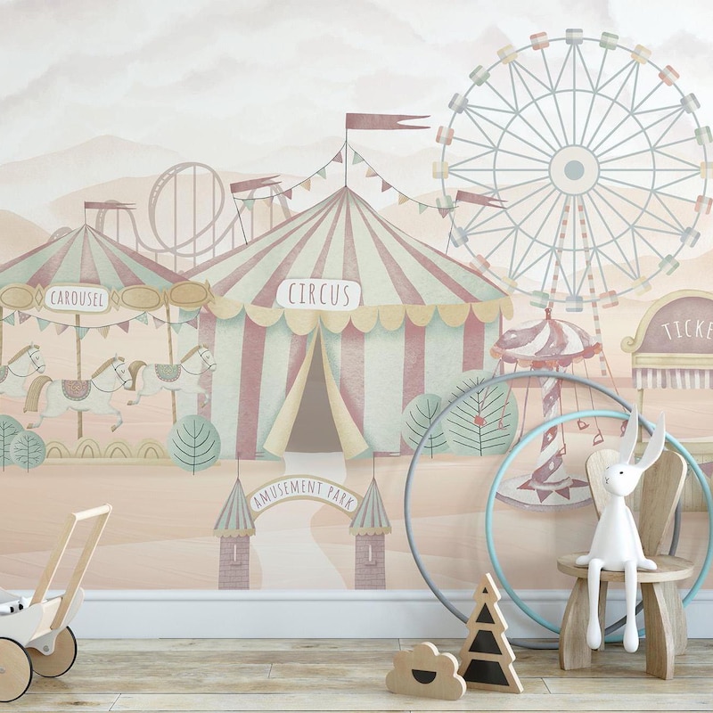 Carousel Wallpaper - Etsy