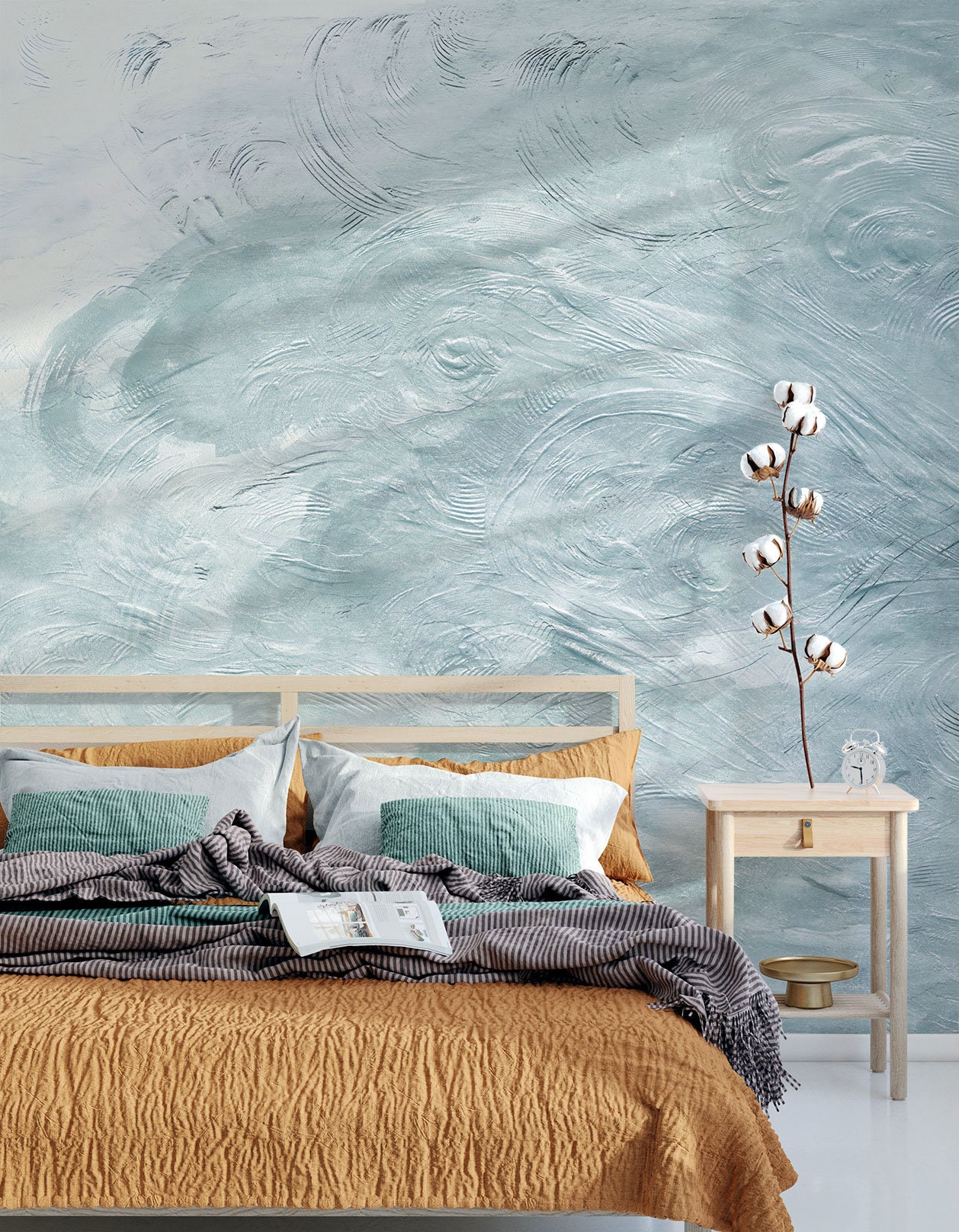 Ocean Mist Blue Ombre Wallpaper Mural: Peel and Stick - Etsy
