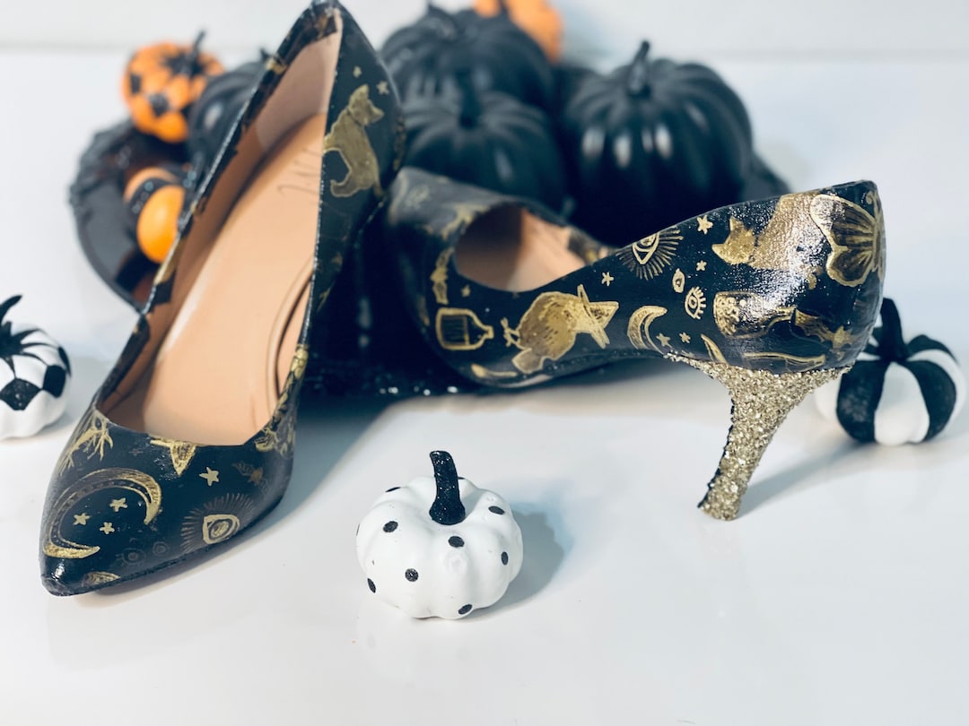Halloween Shoes, Witch Shoes, Witchy Clothing - Etsy