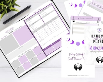 Handmade Planner - Etsy