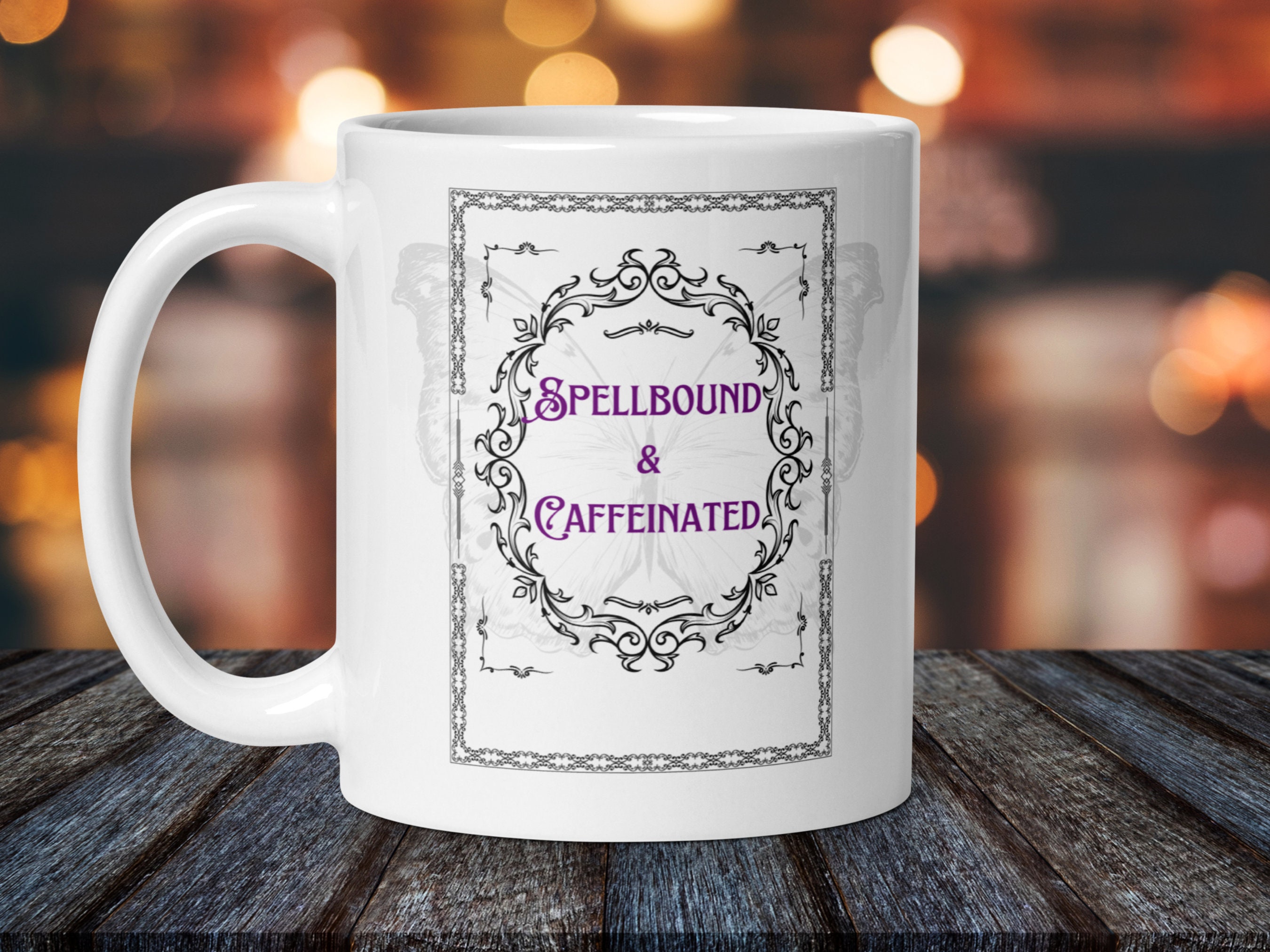 Spellbound & Caffeinated Mug Witchy Mug Witch Coffee Cup Witch ...
