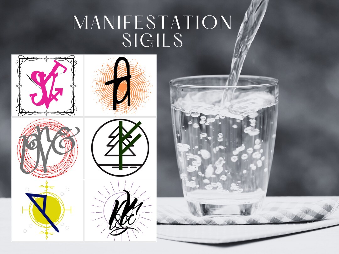 Printable Manifestation Sigils, Water Coding Spells (PDF Download) - Etsy