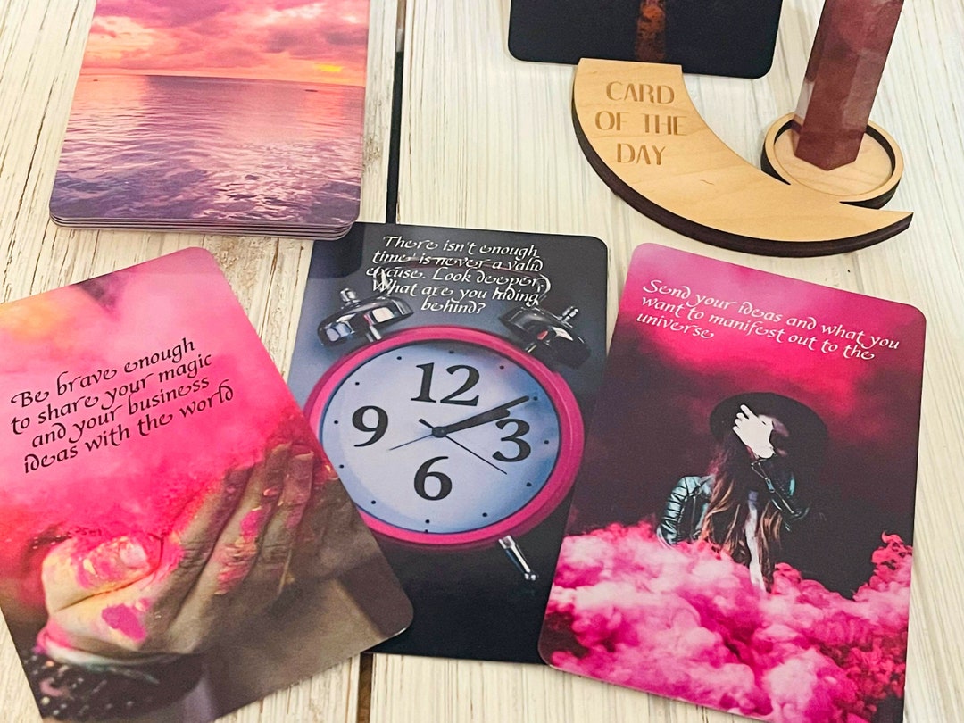 Manifesting Oracle Deck, Affirmation Cards, Divination (34 Cards) - Etsy