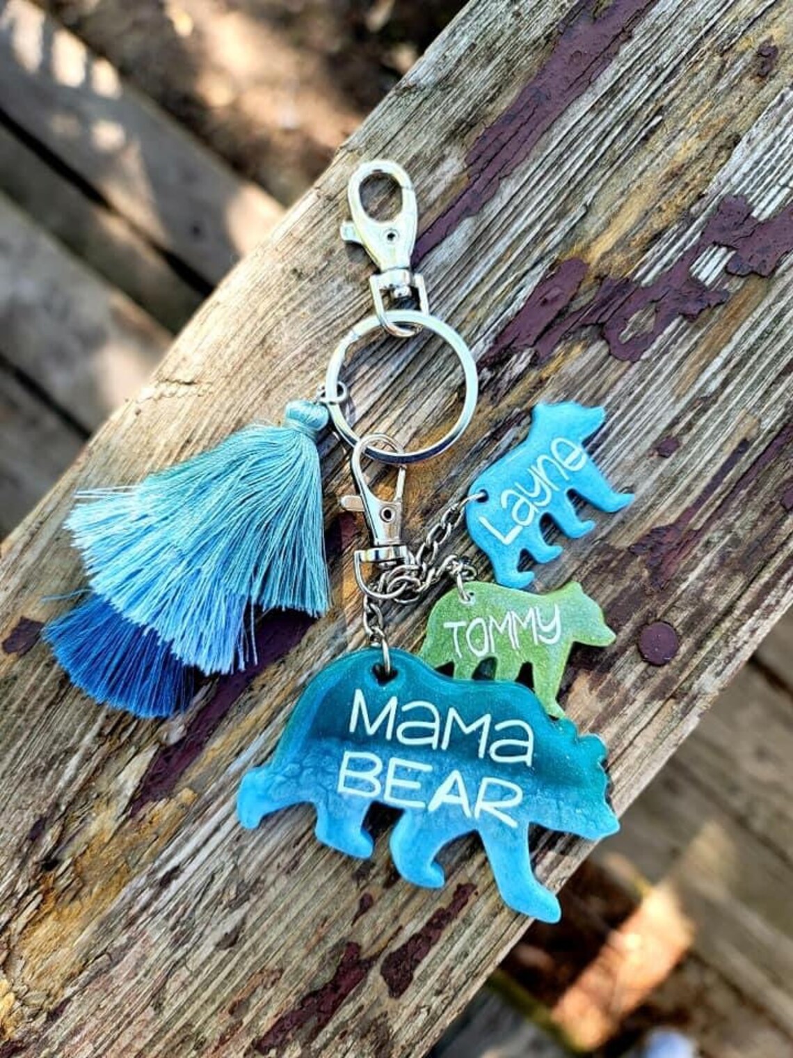 Mama Bear Keychain - Etsy