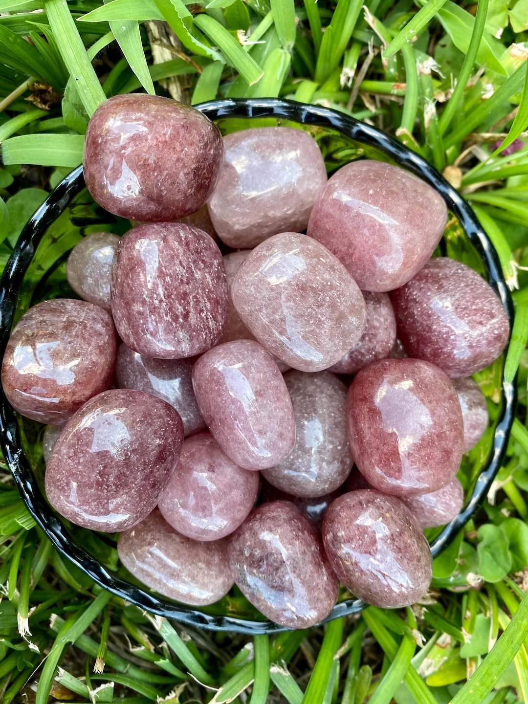 Genuine Strawberry Quartz Crystals for Calmness and Creativity - Etsy