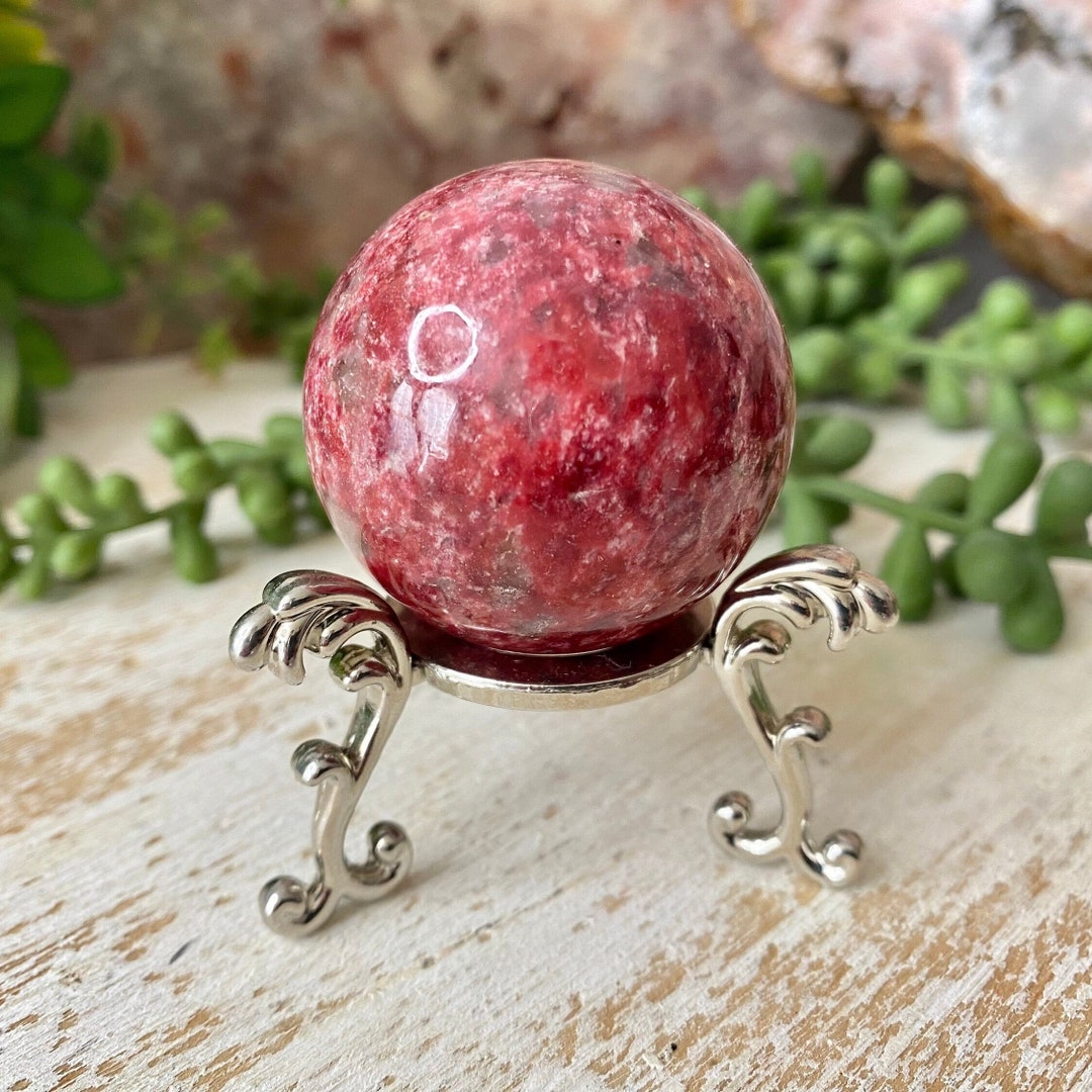 Thulite Sphere - Etsy Australia