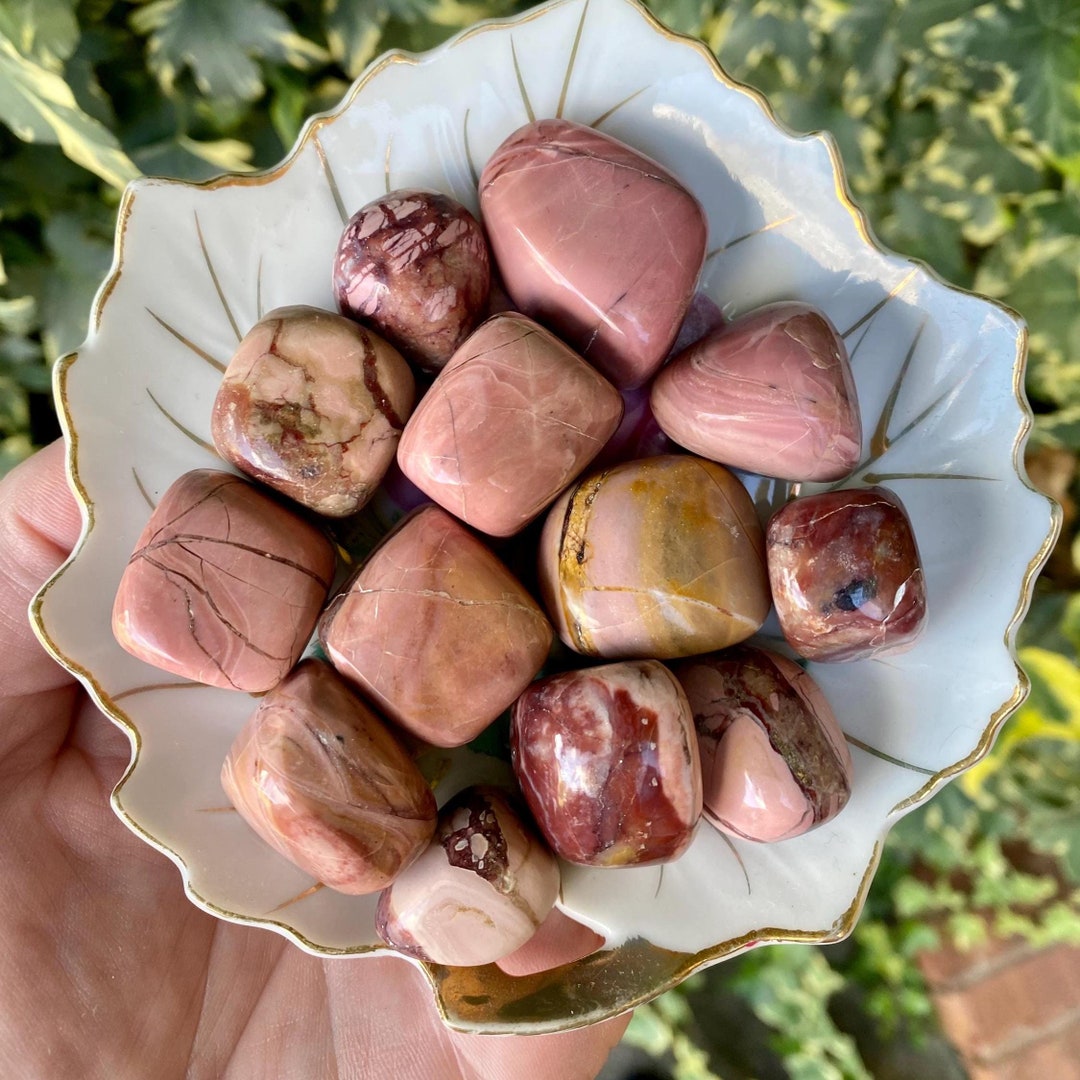 Natural Australian Pink Opal Tumbled Stone - Etsy