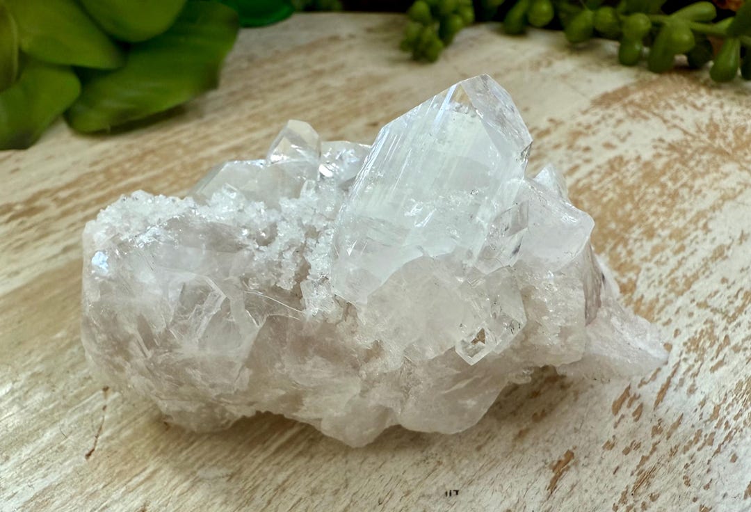 Sparkling Diamond Apophyllite Cluster, Crystal Cluster - Etsy