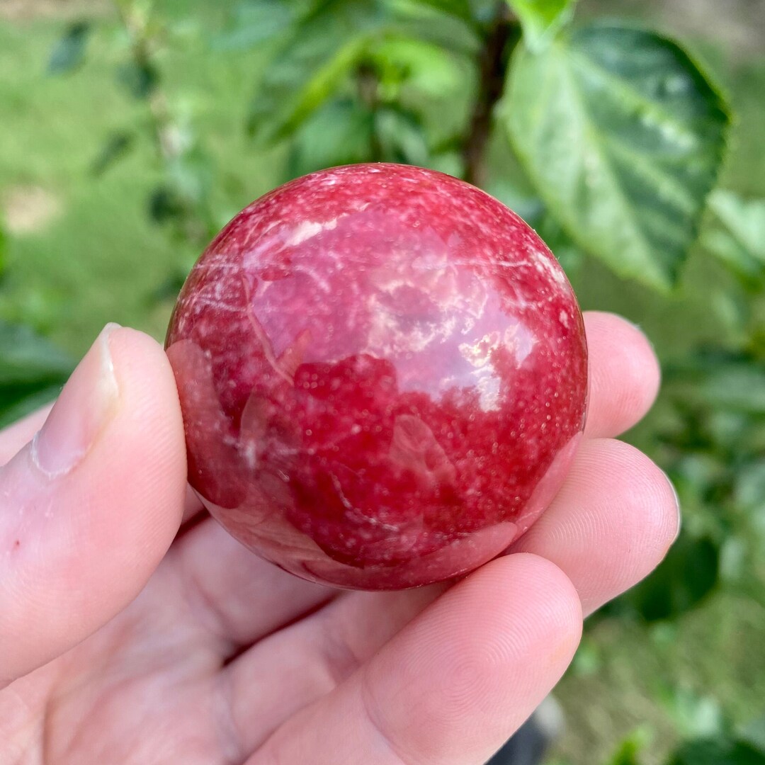Stunning RARE Thulite Sphere From Norway - Etsy