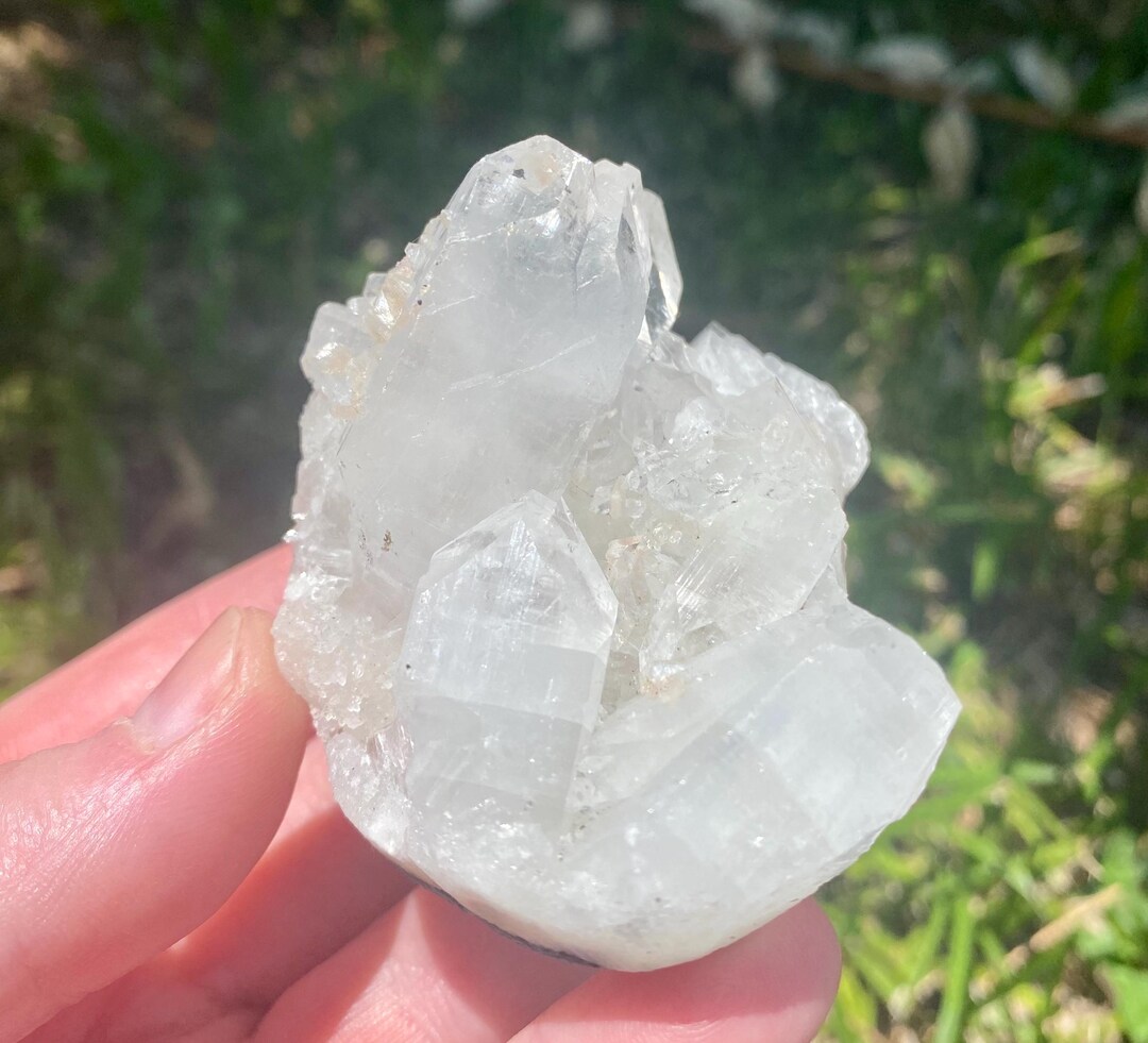 Sparkling Diamond Apophyllite Cluster, Crystal Cluster - Etsy