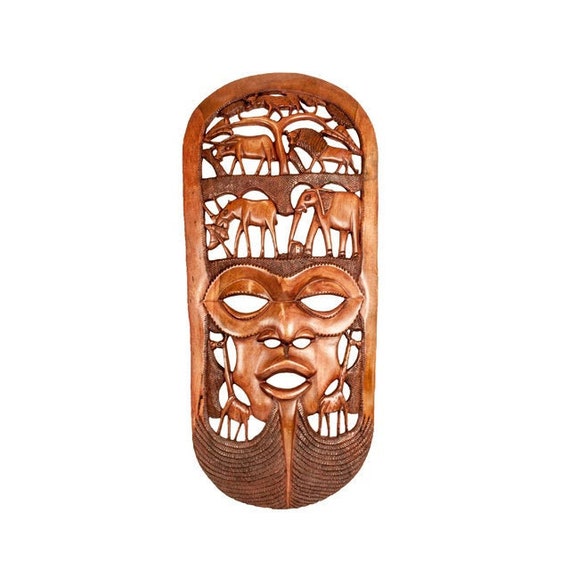 Art Objects Sculpture wood carving 58cm tall authentic African hand ...