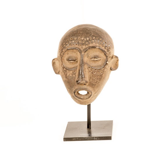 Congolese Mask Authentic African Hand Carved Wooden | Etsy