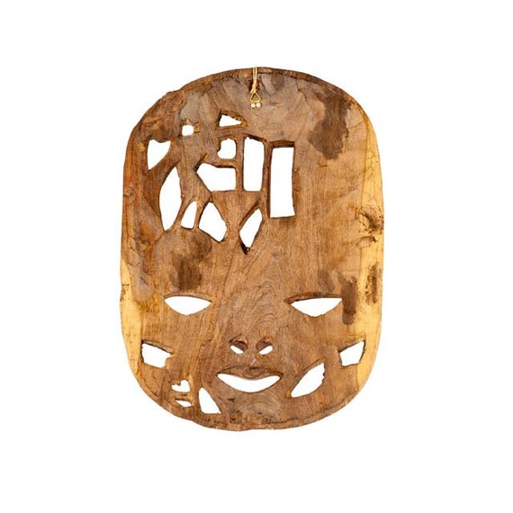 Art Objects Sculpture wood carving 58cm tall authentic African hand ...