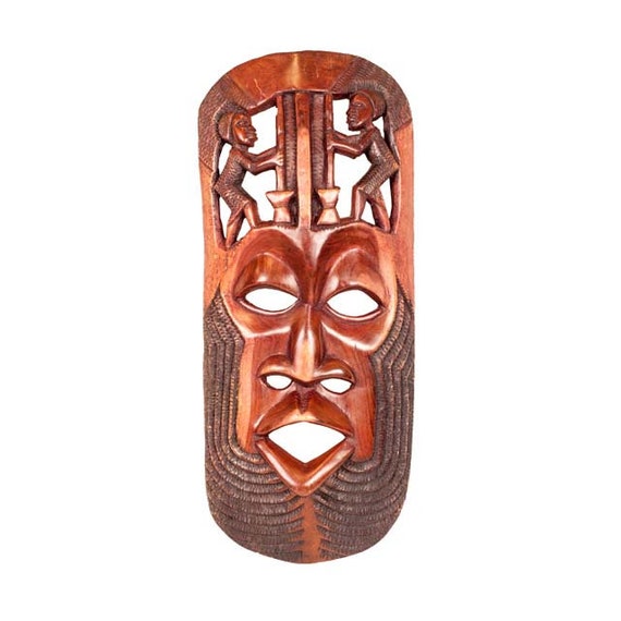 Art Objects Sculpture wood carving 58cm tall authentic African hand ...