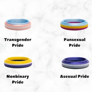 Knurled Pride Rings, Fidget Rings, Pride Month, Spinner Ring, LGBTQIA2S ...
