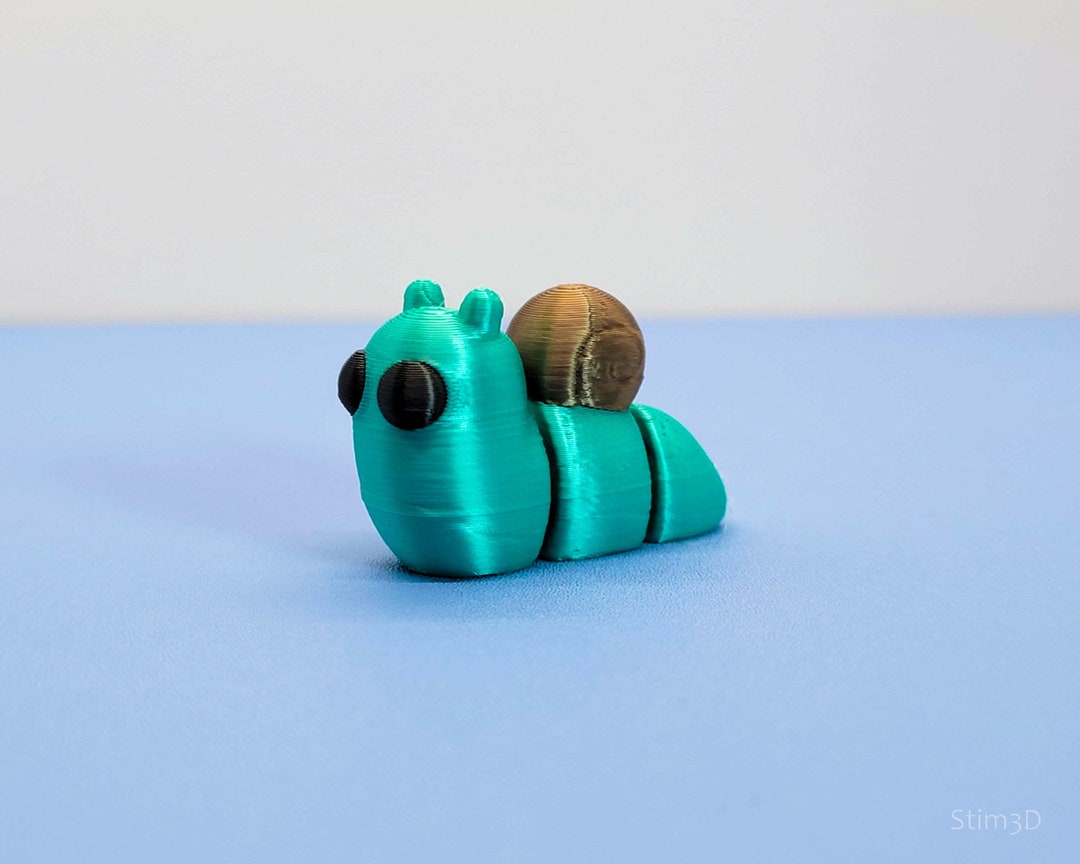 Stim Snail Fidget Toy, Articulated Sensory Toy, Tiny Snail, Anxiety ...