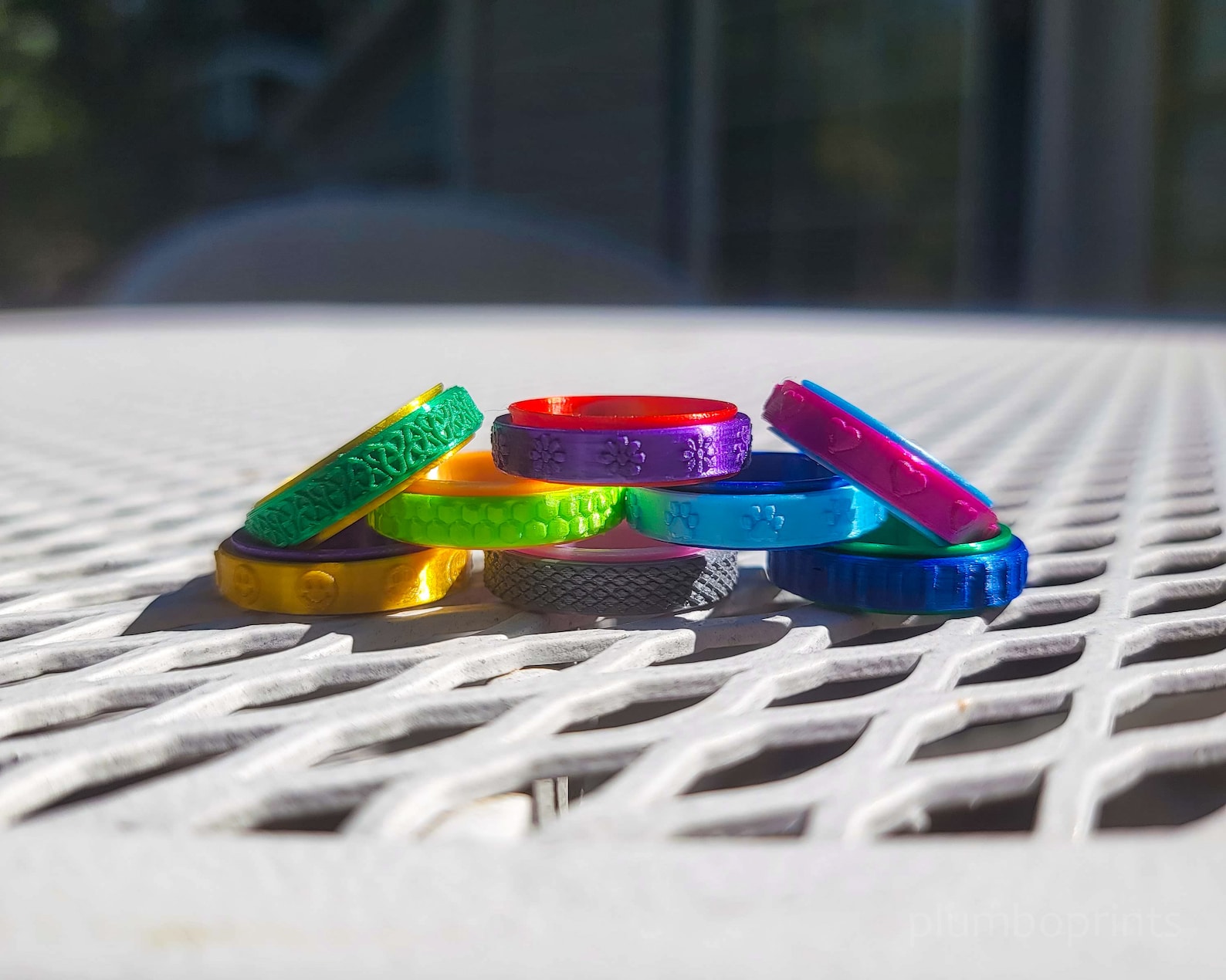 Custom Fidget Ring Spinner Rings Custom Pattern Color Stim - Etsy