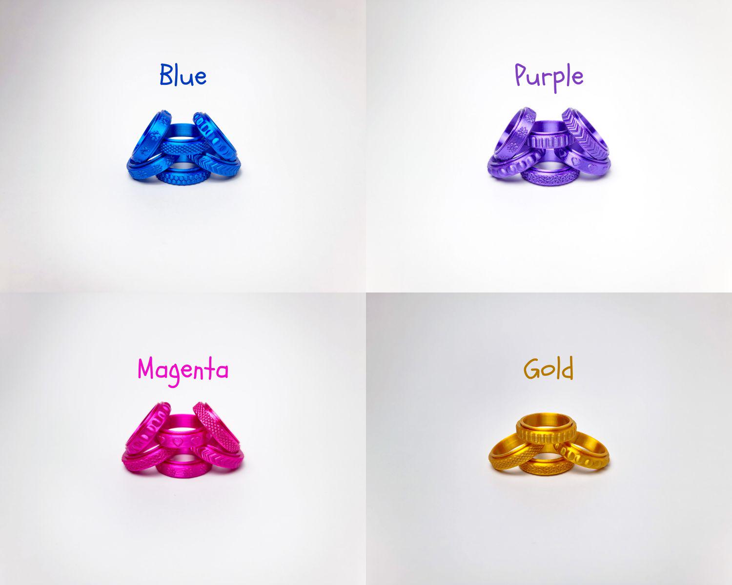 Custom Spinner Ring for Kids, Custom Color Fidget Ring, Stim Ring ...
