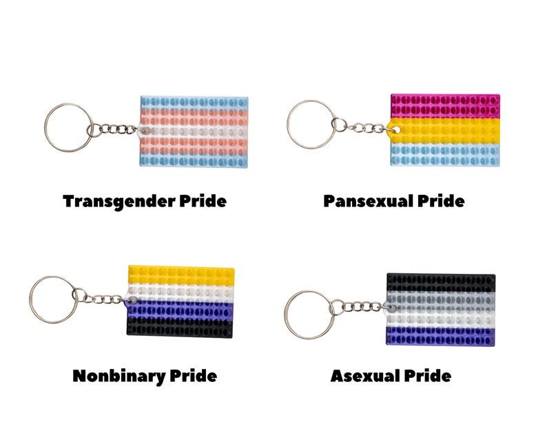 Spiky Pride Flag Pain Stim Keychains, LGBTQ Sensory Fidgets, Gay Pride ...