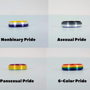 LGBTQ+ Fidget Rings, Pride Flag Fidget Rings, Pride Month, LGBTQ+ Flag Ring, Lesbian, Gay, MLM ...