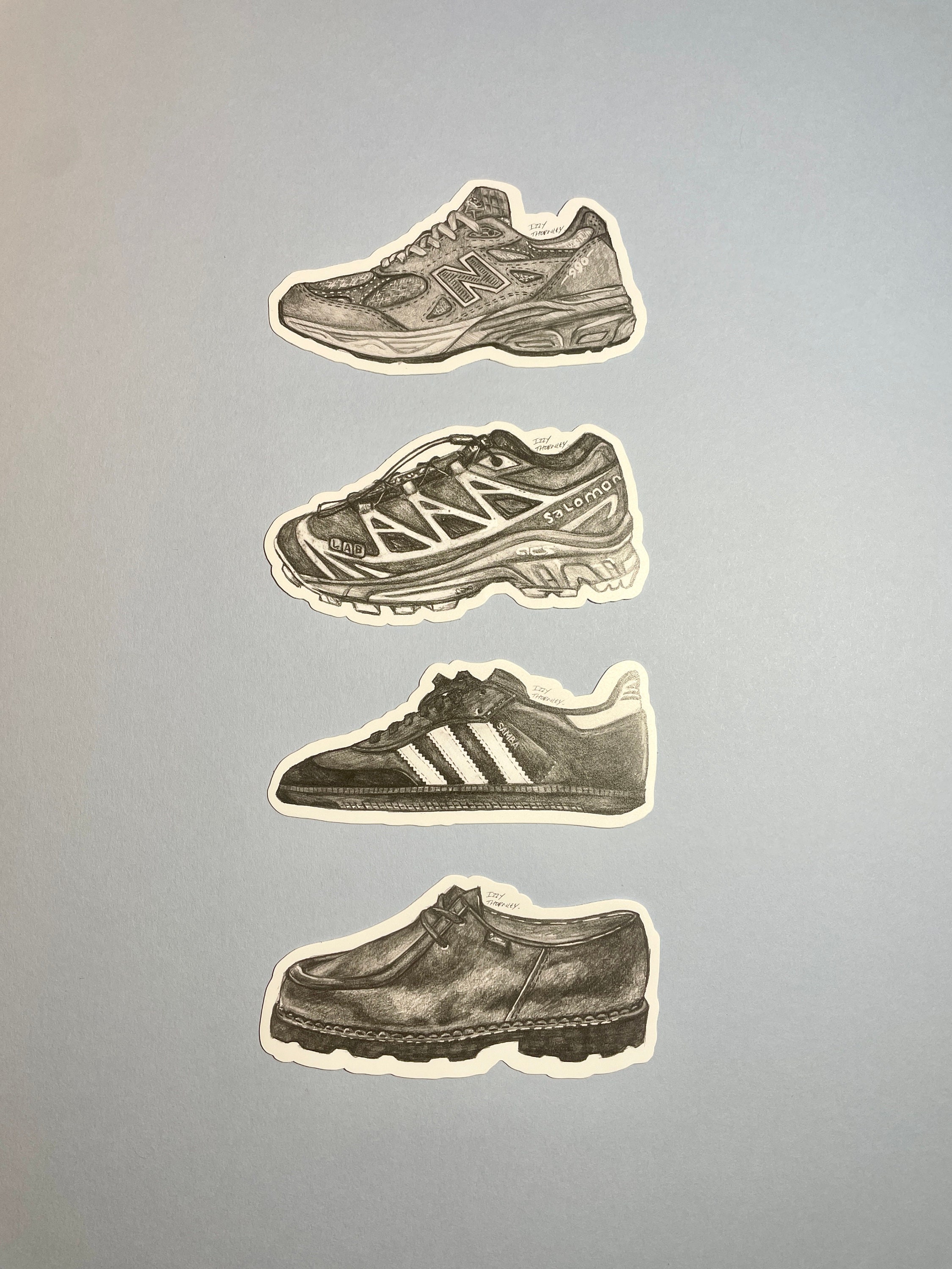 Selection of Shoe/trainer Sticker Pack - Etsy