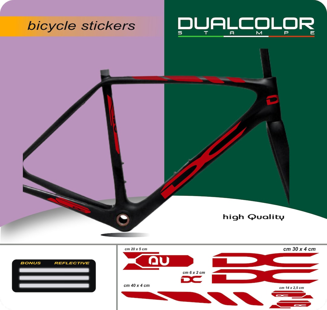 Set of 7 MTB Frame Stickers Bicycle Frame Protection Protective Film ...