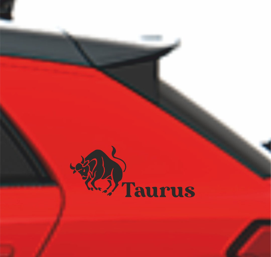 Zodiac Sign Sticker TORO Stickers From Car Motorcycle Helmet - Etsy