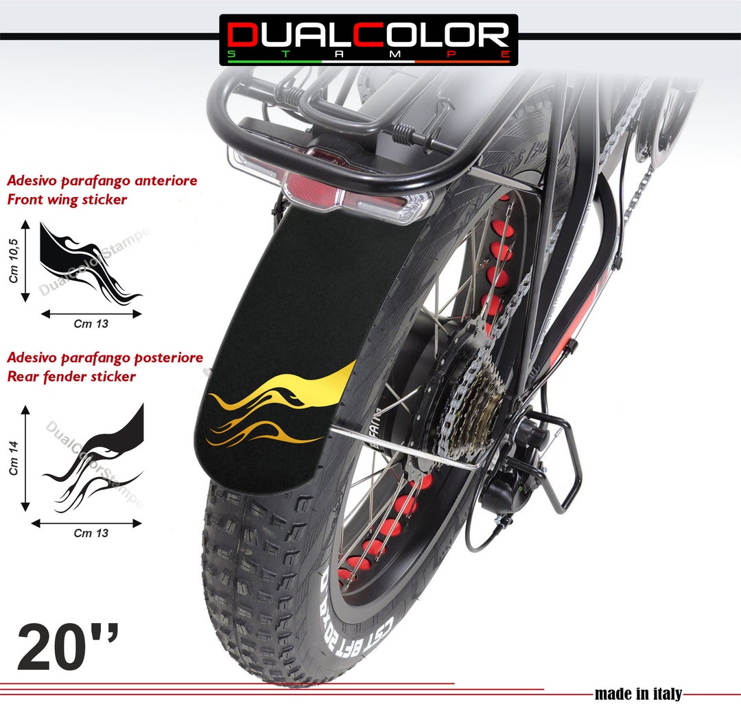 FAT BIKE Bike Fender Stickers 20'' Inch Wheel Fat Bike Accessories MTB ...
