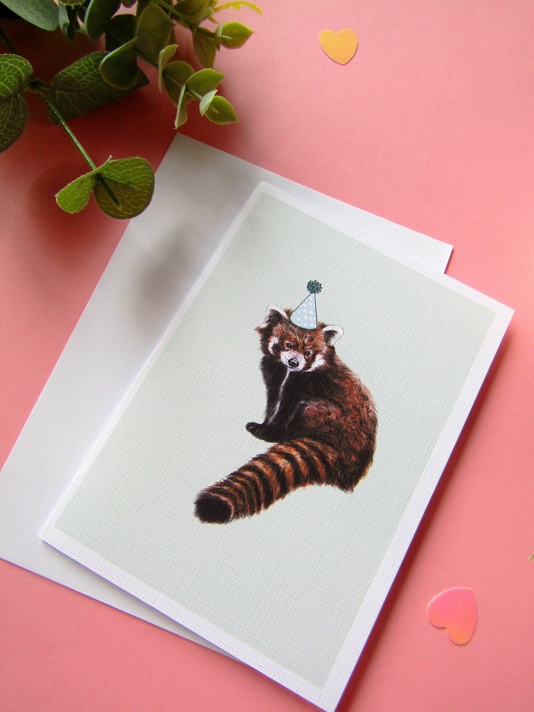 Red Panda Birthday Card Happy Birthday Card Party Animal - Etsy