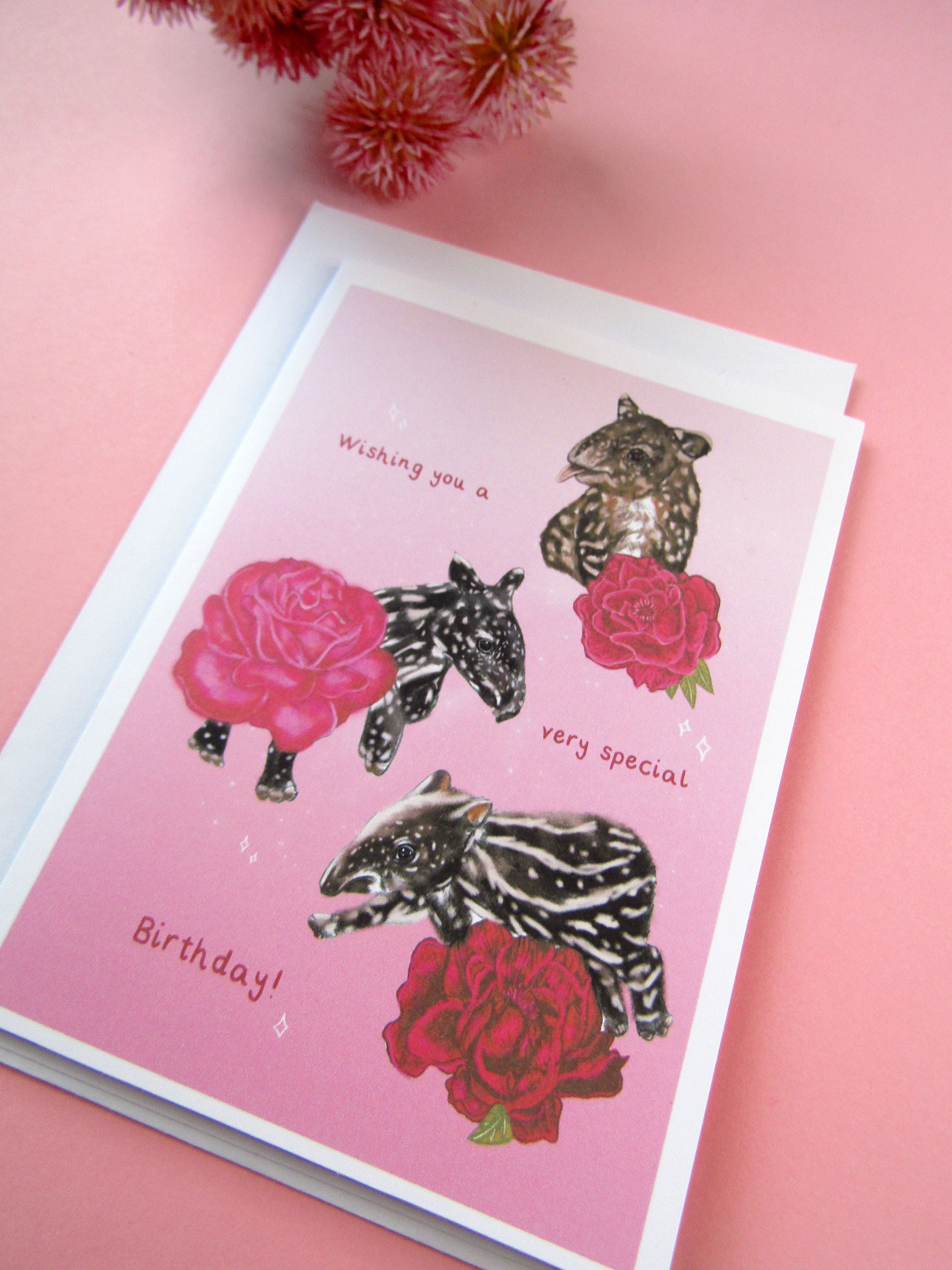Tapir Birthday Card, Special Birthday Card, Animal Card, Card for a ...