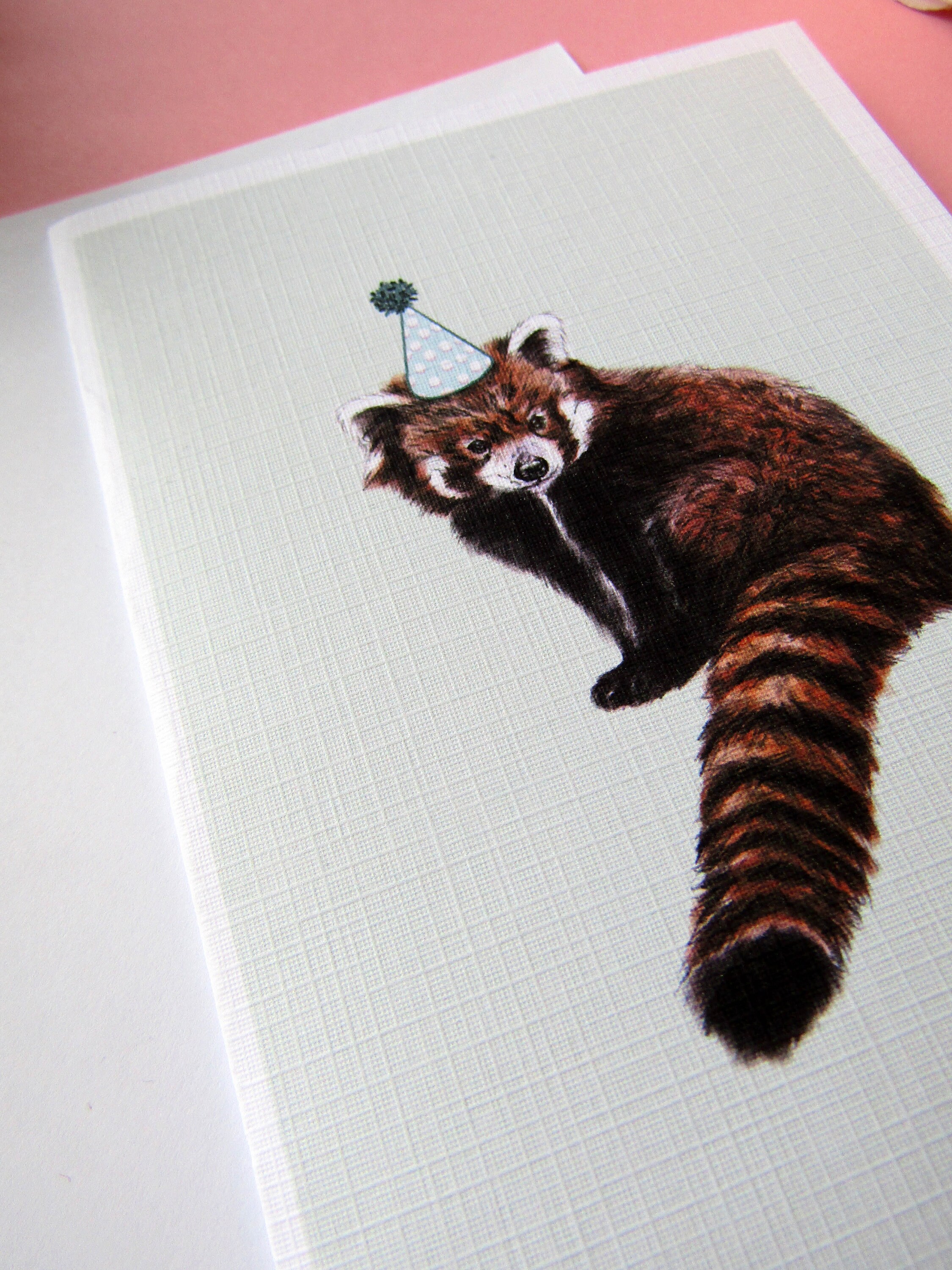 Red Panda Birthday Card Happy Birthday Card Party Animal - Etsy