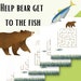 Printable Bear Maze Games for Kids, Activity Sheets for Kids, Fun and ...
