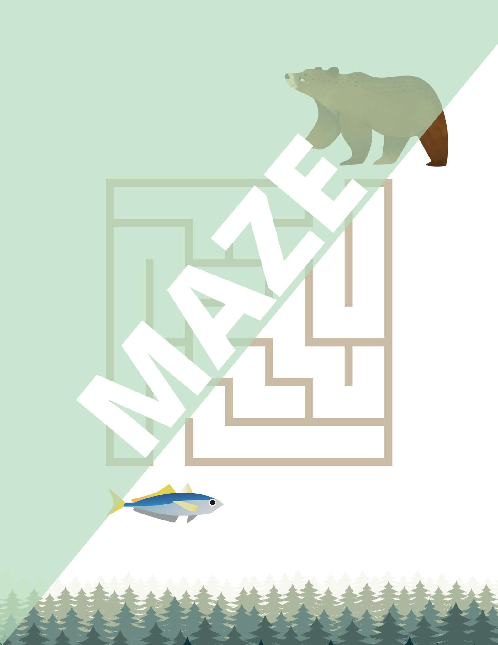 Printable Bear Maze Games for Kids, Activity Sheets for Kids, Fun and ...