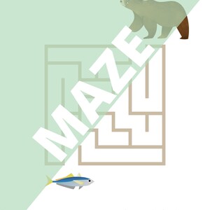 Printable Bear Maze Games for Kids, Activity Sheets for Kids, Fun and ...