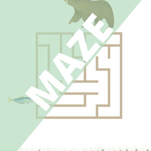 Printable Bear Maze Games for Kids, Activity Sheets for Kids, Fun and ...