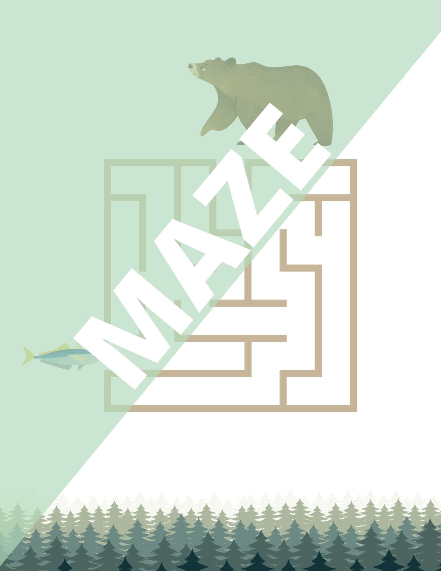 Printable Bear Maze Games for Kids, Activity Sheets for Kids, Fun and ...